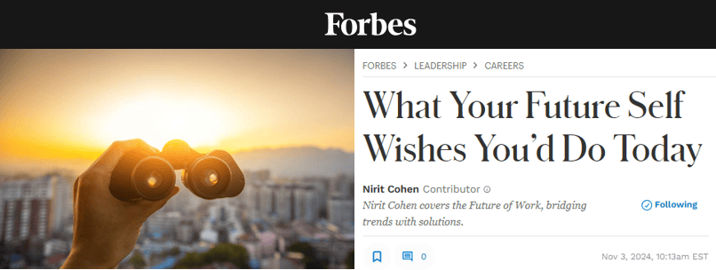 What Your Future Self Wishes You’d Do Today | Nirit Cohen