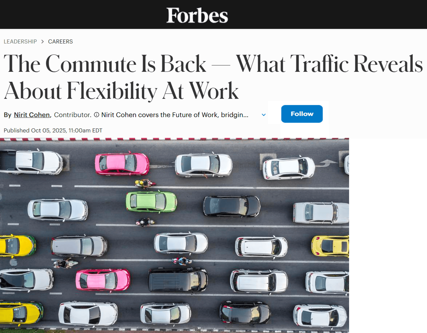 What The Commute Reveals About Flexibility at Work | Nirit Cohen